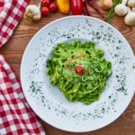 Gastronomia Piccinini | Tagliatelle with rocket and pistachio nut pesto